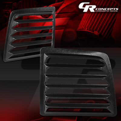 PAIR REAR WINDSHIELD WINDOW LOUVERS FOR 97-17 CHEVY EXPRESS GMC SAVANA ...
