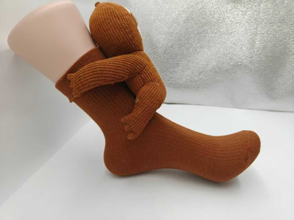 3D Knit Animal Socks, Plush Animals Hug Sock, Ultra Soft & Warm for ...