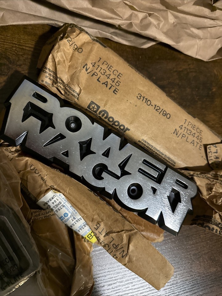 NOS 1979 Power Wagon 150 Dodge Truck MACHO Fender Badges/Emblems | eBay