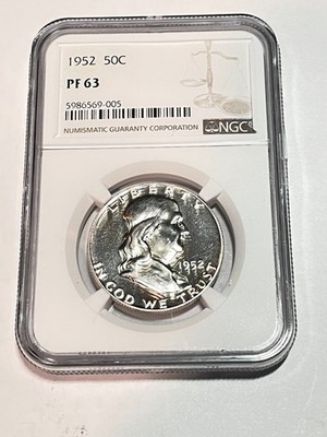 1952 PROOF SET ALL 5 COINS SUPERBIRD .25 FOLKS LOOK @@ IN SET PICS DO ...