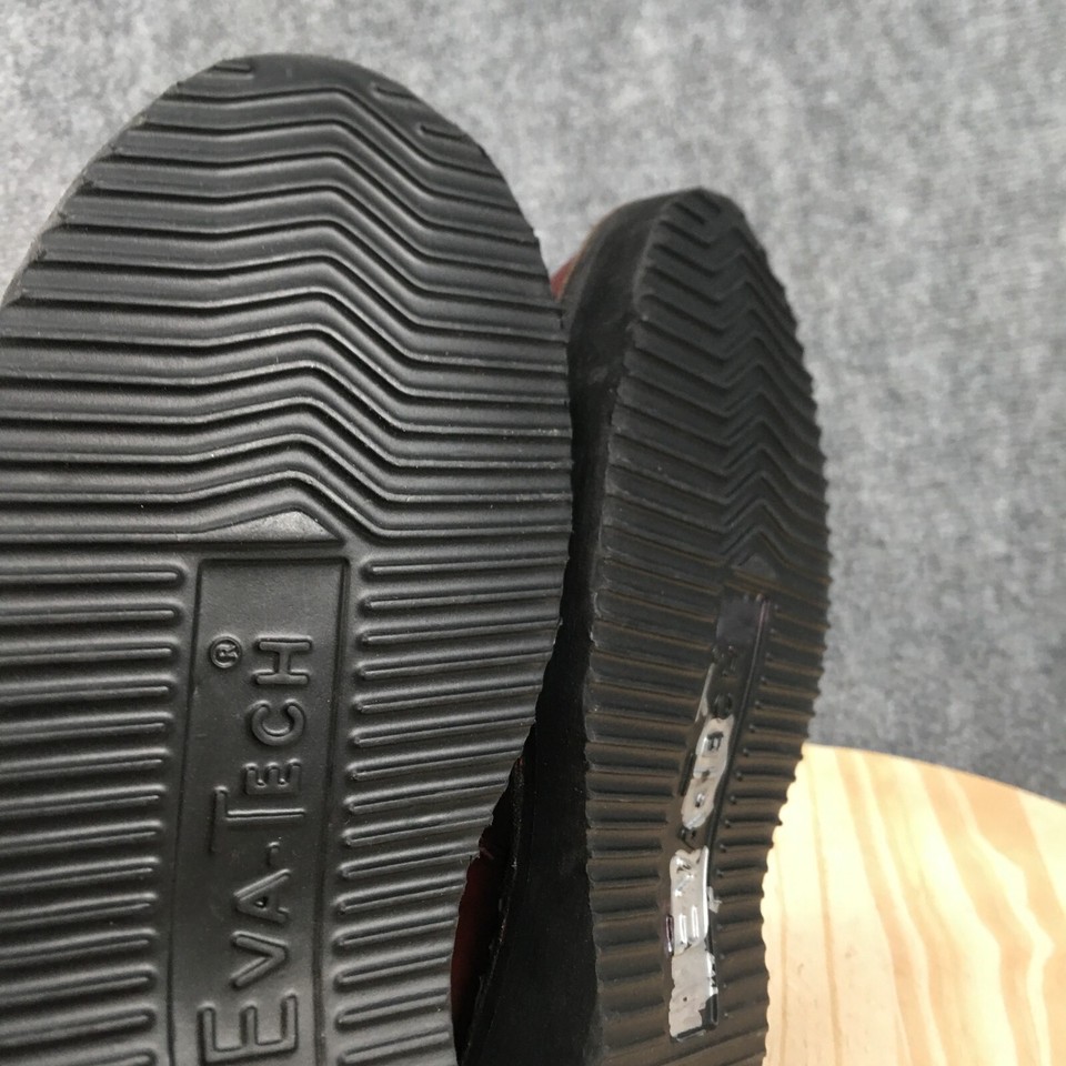 Eva-Tech Shoes Mens 11 D Footonic II Slip On Brown Leather Hook & Loop ...