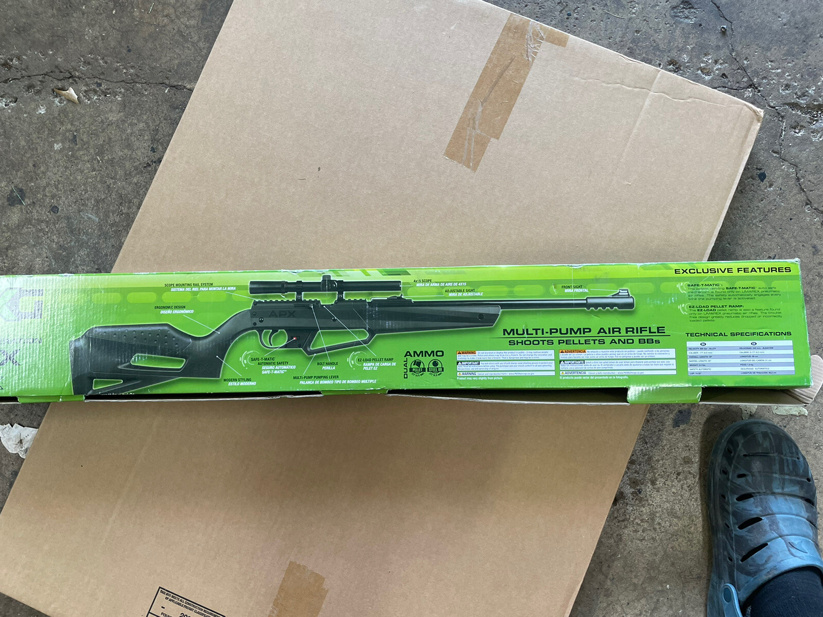 Umarex NXG APX EZ Load .177 Pellet BB Gun Multi-Pump Air Rifle w/ Scope ...