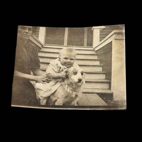 Mom Child Dog Scary Creepy Photo Possessed 1920's/30's Real Black ...