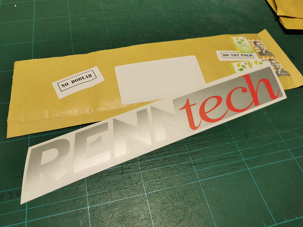 Renntech vinilo decal X2 sticker vinyl adesivi autocollant ステッ | eBay