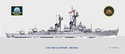 USS Mullinnix DD-944 Ship Print US Navy | eBay