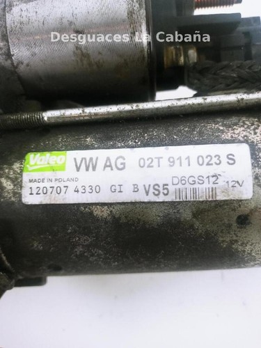 02T911023S D6GS12 starter motor for SKODA FABIA II (542) 1.4 2006 ...