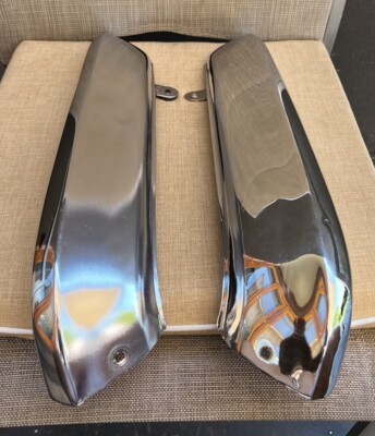 MAZDA ROTARY 1974-78 RX2 CAPELLA S4 GENUINE CHROME RHS-LHS REAR BUMPER ...