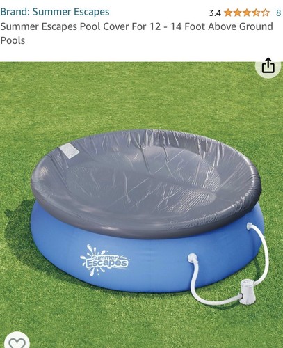 Pool Cover 16' To 20' Summer Escapes Round For Quick Set Ring &Frame ...