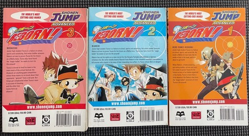 Reborn! Shonen Jump Advanced Books 1, 2 and 3 by Akira Amano Viz Media ...