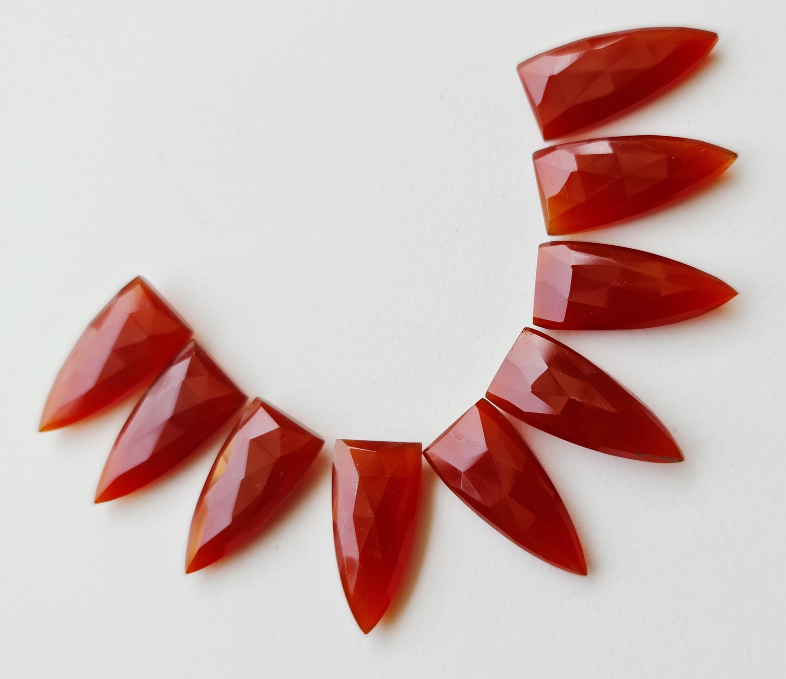 25mm Orange Chalcedony Shield Shape, 5 Pcs Fancy Shield | eBay