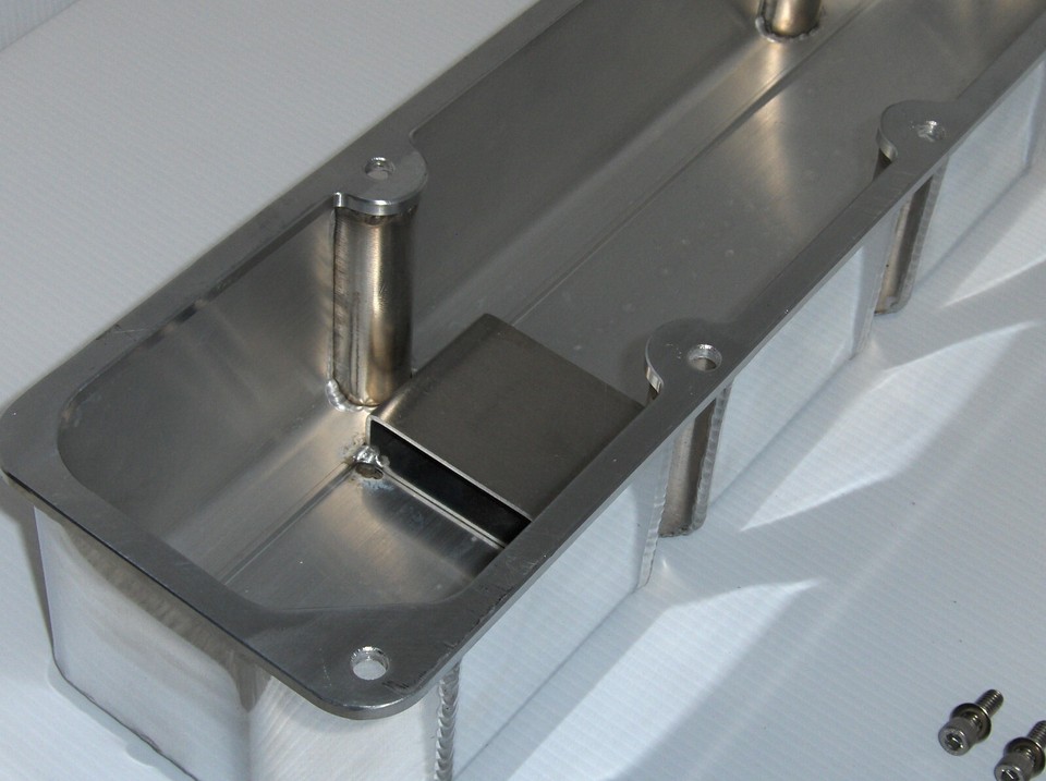 1976-87 Jeep AMC Pol Finned Fabricated Aluminum Valve Covers V8 304 360 ...