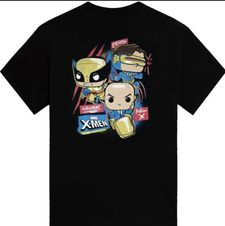X-men Wolverine Professor X Funko Tee Marvel Collectors Corps Size XL ...