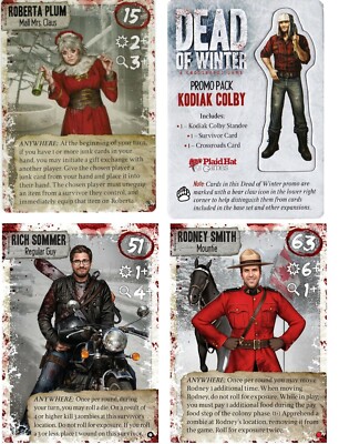 Dead Of Winter Promo Pack Set Roberta Plum Kodiak Colby Rich Sommer ...