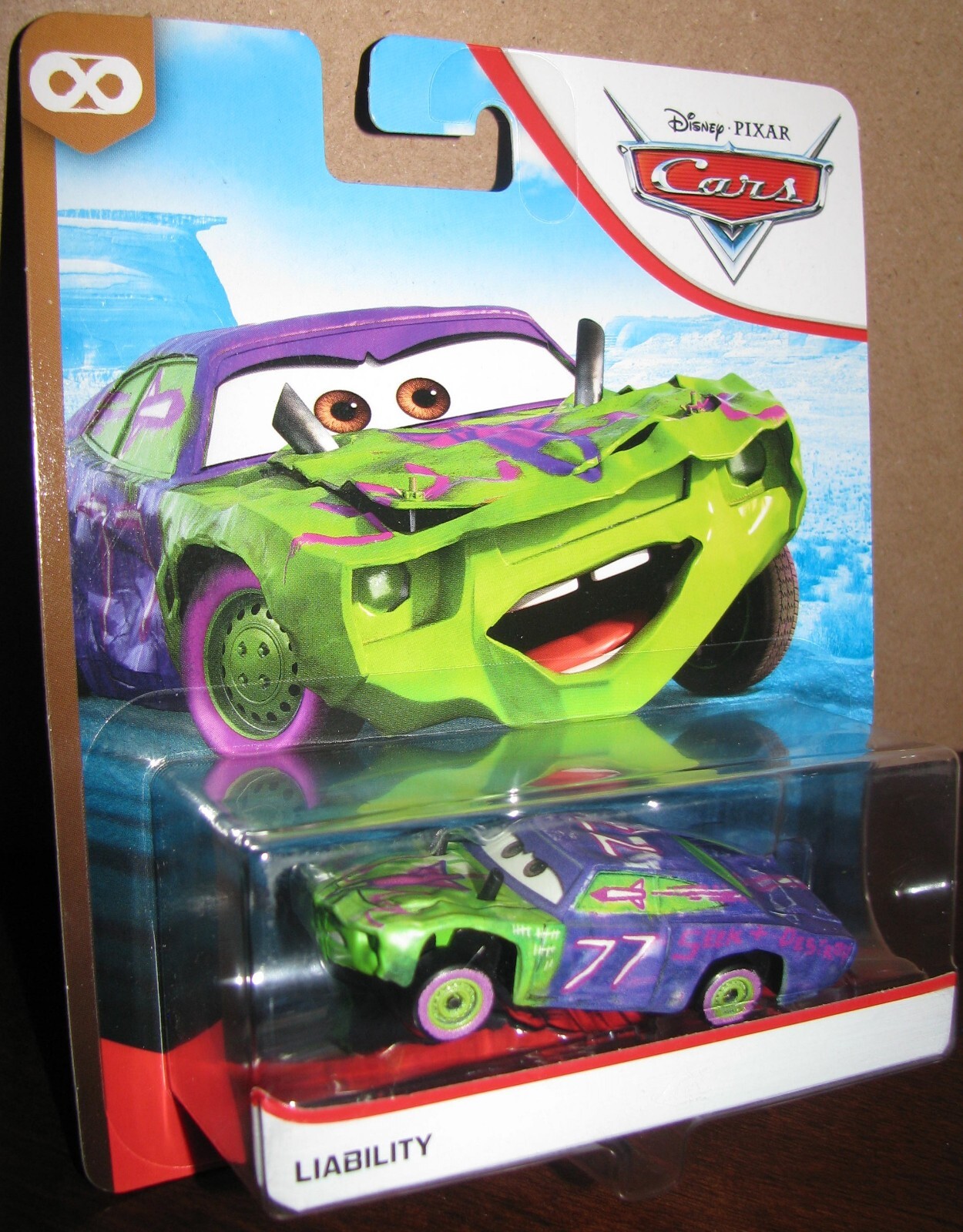 2022 Mattel/DISNEY PIXAR CARS 3 LIABILITY #77 METAL DIECAST NEW RELEASE
