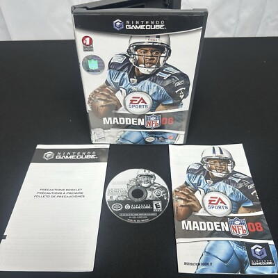 Madden NFL 08 - Nintendo GameCube Complete in Box w/ Manual Working ...