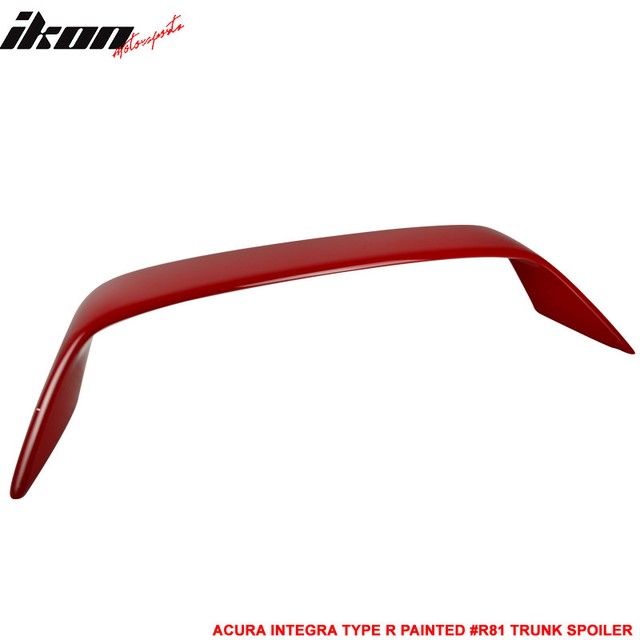 94-01 Integra Dc2 Type R Painted # R81 MILANO Red Trunk Spoiler for ...