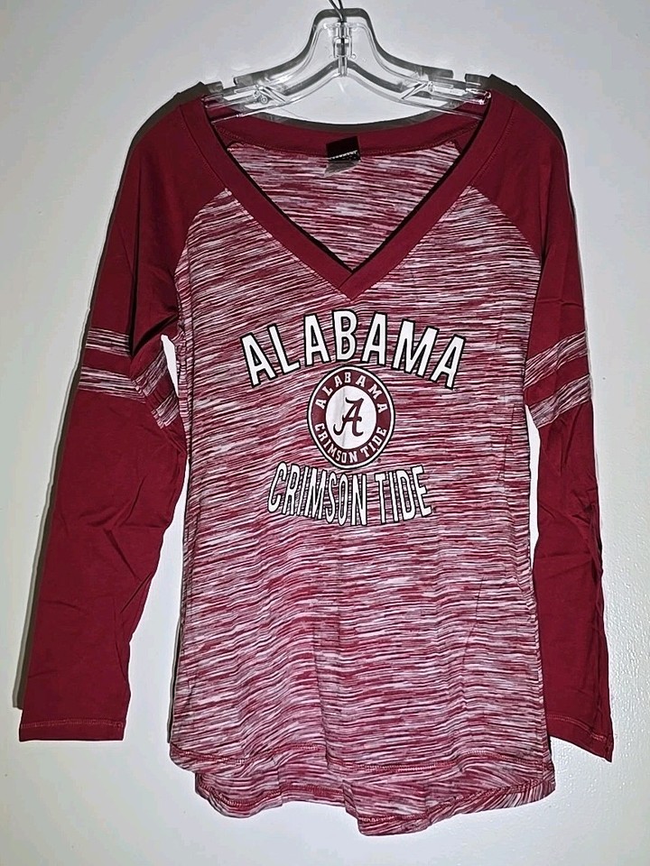 Alabama Crimson Tide Women’s Long Sleeve V Neck Shirt Size XL | eBay