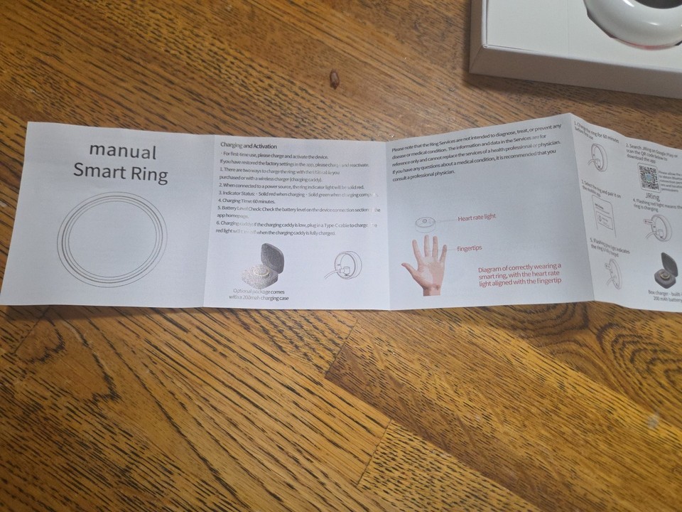 JRing Smart Ring Black Size 13 | eBay