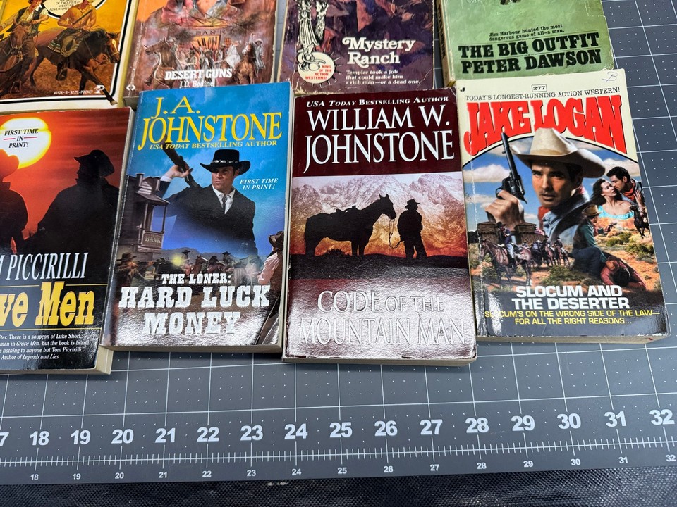 18 Vtg Western Paperback Books Lot A2 | eBay