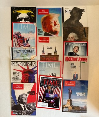 Donald Trump Magazine Collection TIME Economist New Yorker Politics Lot ...