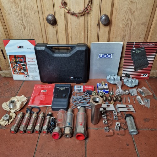 UCC ICC Parker Hydraulic Flow Meter Kit Large Lot Of Meters And Parts ...