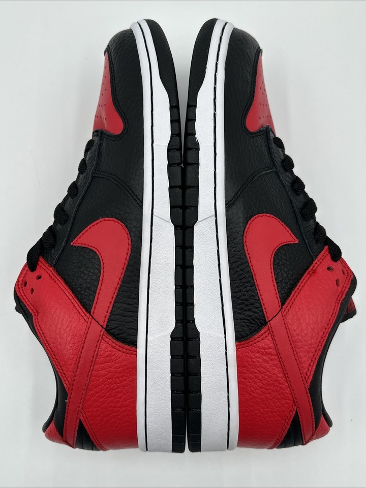 Nike Dunk Low Black Sport Red Bred 2004 Size 11 Brand New 304714-062 | eBay