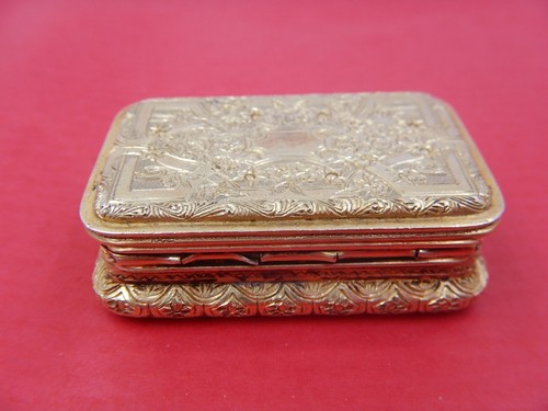Antique 19th Century French? Silver Gilt Snuff Box,Ca 1800s, Spanish ...