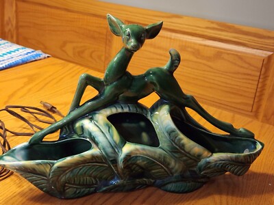 Vintage 1950s MCM Royal Haeger Gazelle Impala Deer TV Lamp Planter | eBay