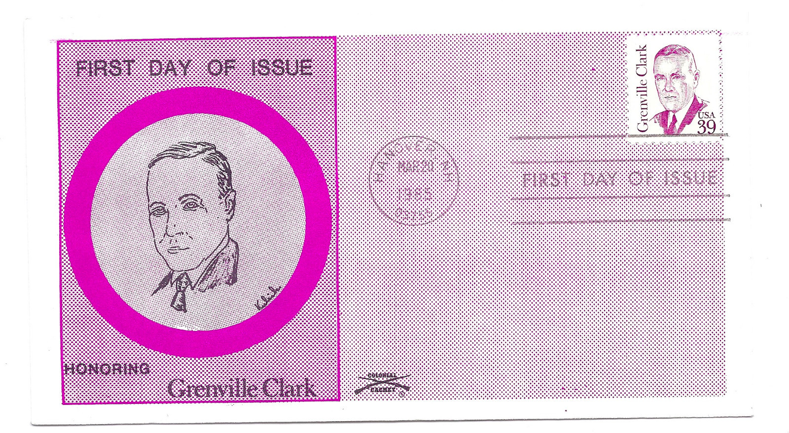 1867 39c Grenville Clark, Colonial FDC | eBay