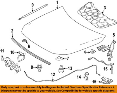 MERCEDES OEM 19-23 A220 Hood Hood Components-Spring Bumper 1778803100 ...