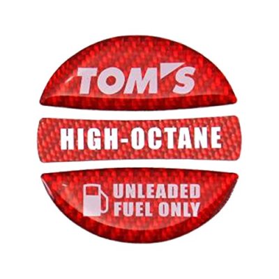 TOYOTA TOM'S Fuel cap garnish RED High octane | eBay Australia