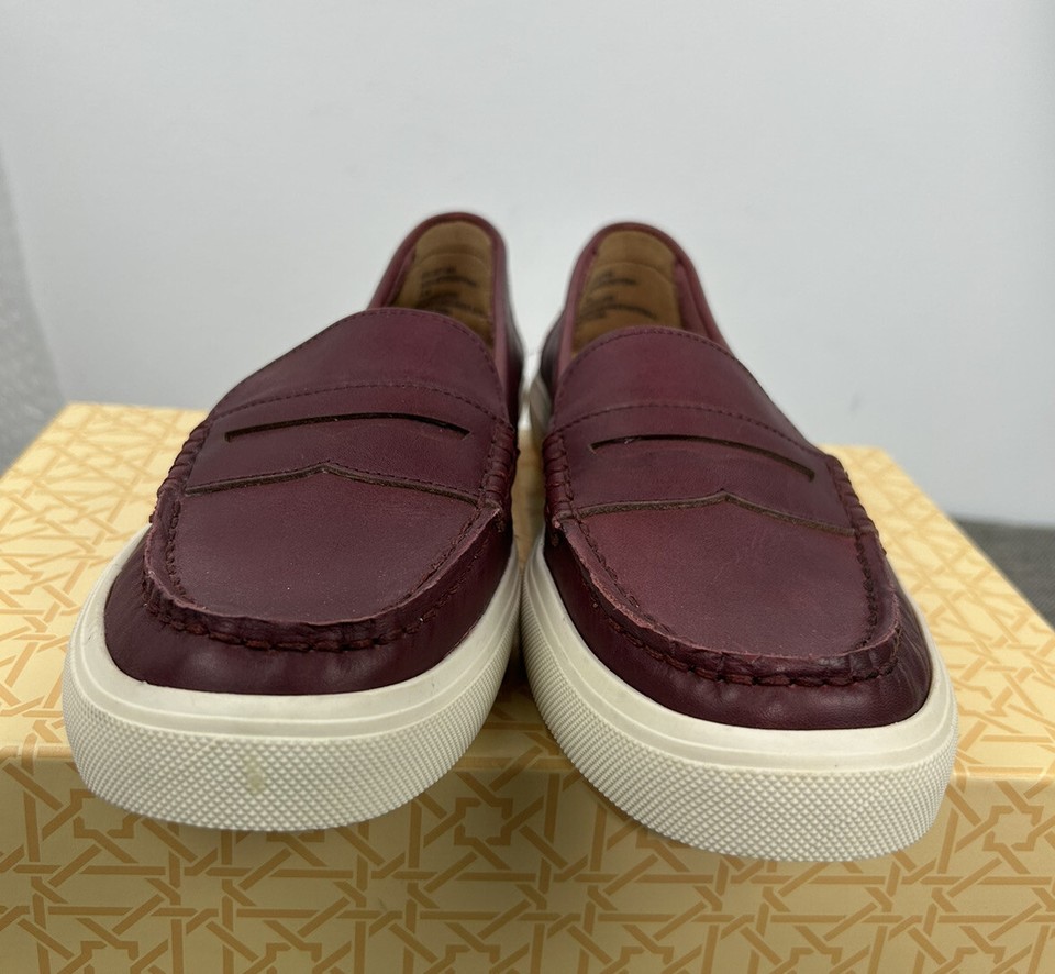 Bass Women’s Weejun Size 6.5M Weekend Penny Loafers Shoes Burgundy | eBay