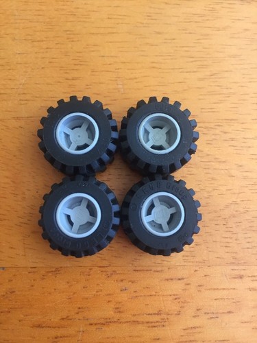 Lego Wheel Part 6014 X4 Light Grey Light Bluish Grey | eBay