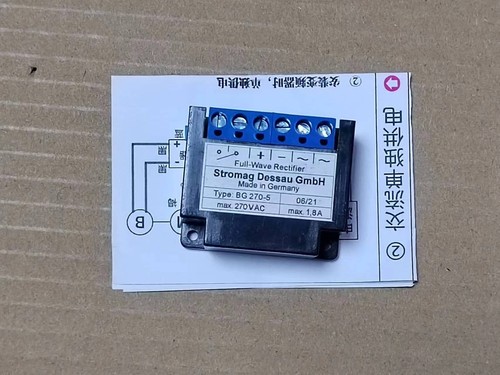 1PC brake rectifier Replace Stromag GmbH Type: BG 270-5 Max.270 V AC ...