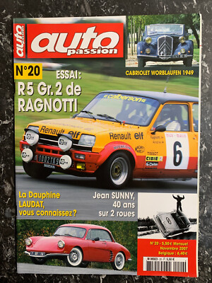 Magazine Auto Passion N°20 R5 Gr. 2 de Ragnotti | eBay