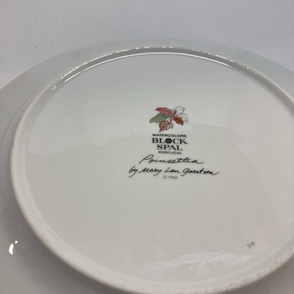 Vintage Block Spal Watercolors Plate 10.5” Portugal 1982 (D8) | eBay