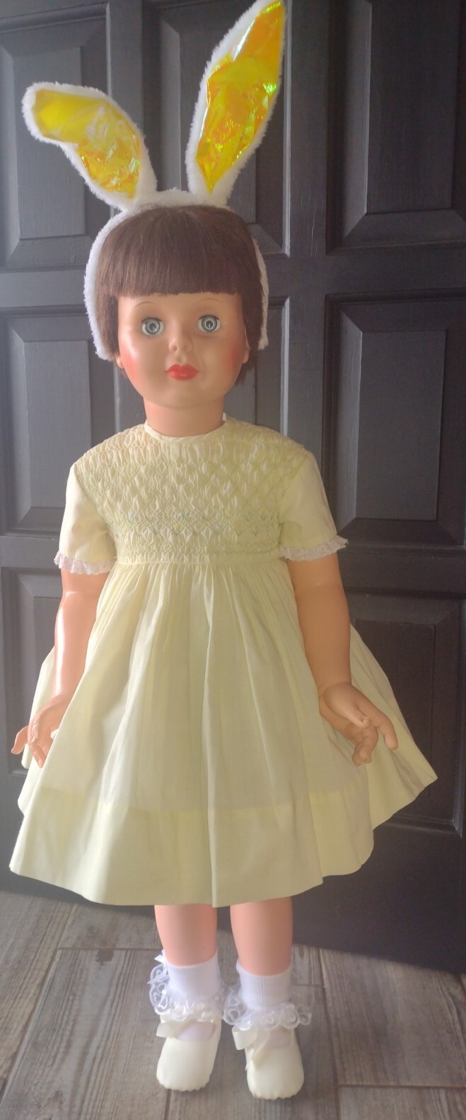 Vintage, 36”, Unmarked, Patty Playpal Companion Doll, Brunette Hair ...