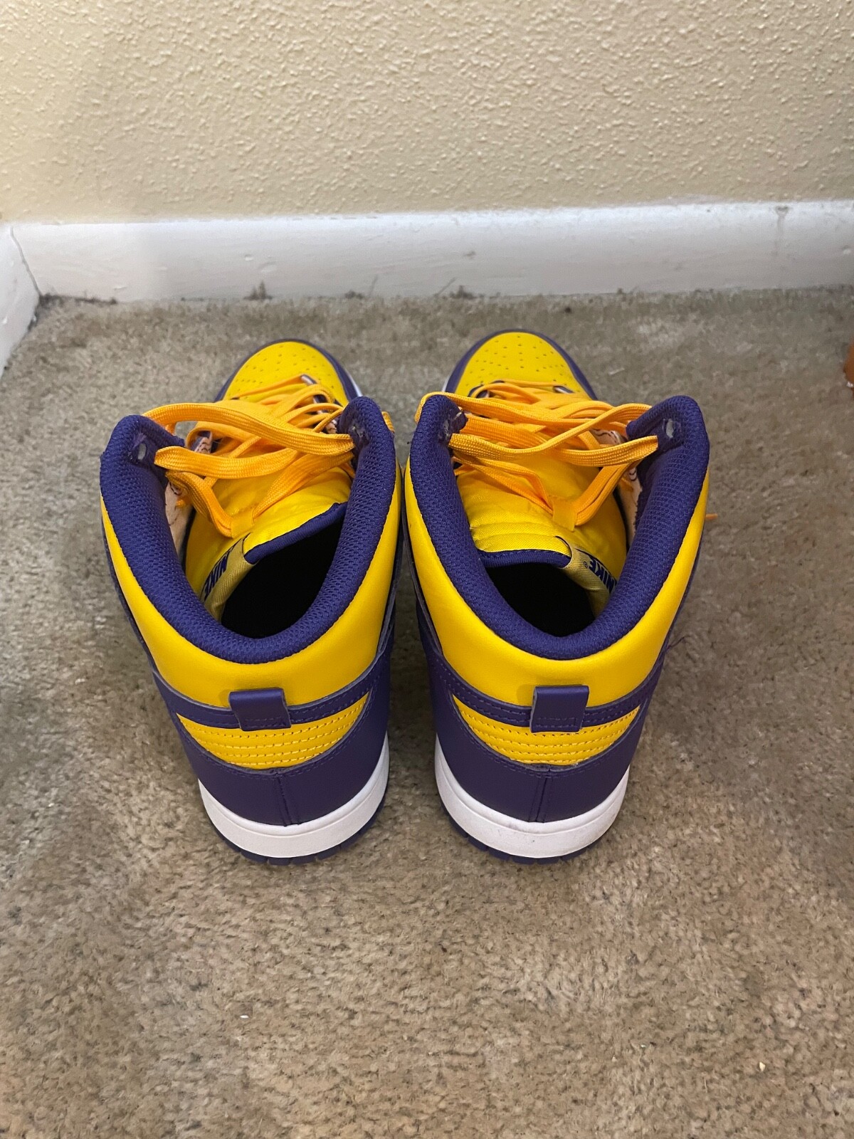 Nike Air Dunks High Lakers - Size 9.5 men (11 women) | eBay