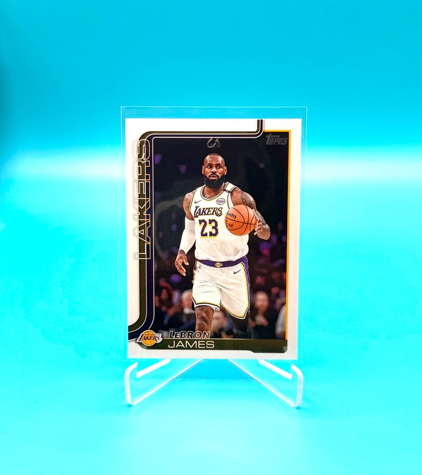 2025 Topps 🔥LeBron James St. James "DOUBLE ERROR" Blue Back + Halo🔥SSP ...