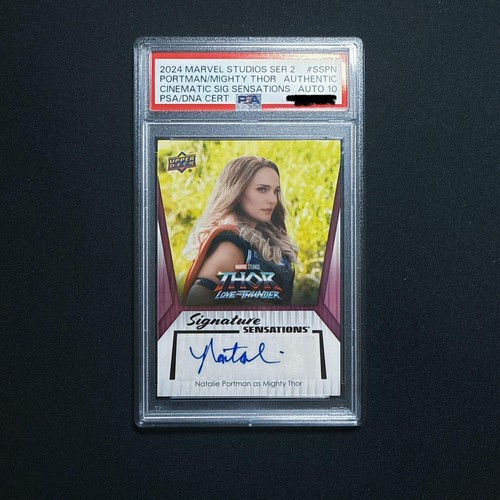 [PSA10] mc15 Upper Deck Marvel Natalie Portman Sign Card Psa10 | eBay