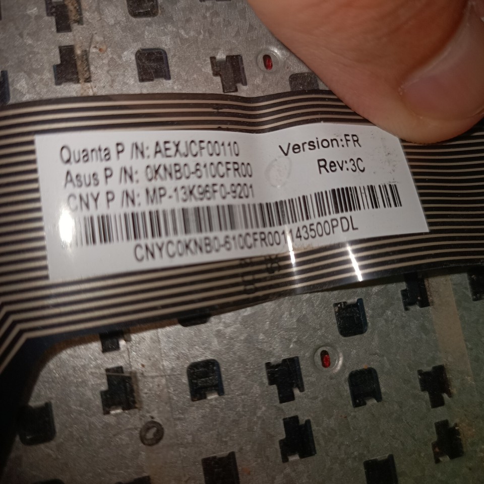 Asus X551Ca Asus X551Ca-SX084H Black French Azerty Keyboard X551 And ...
