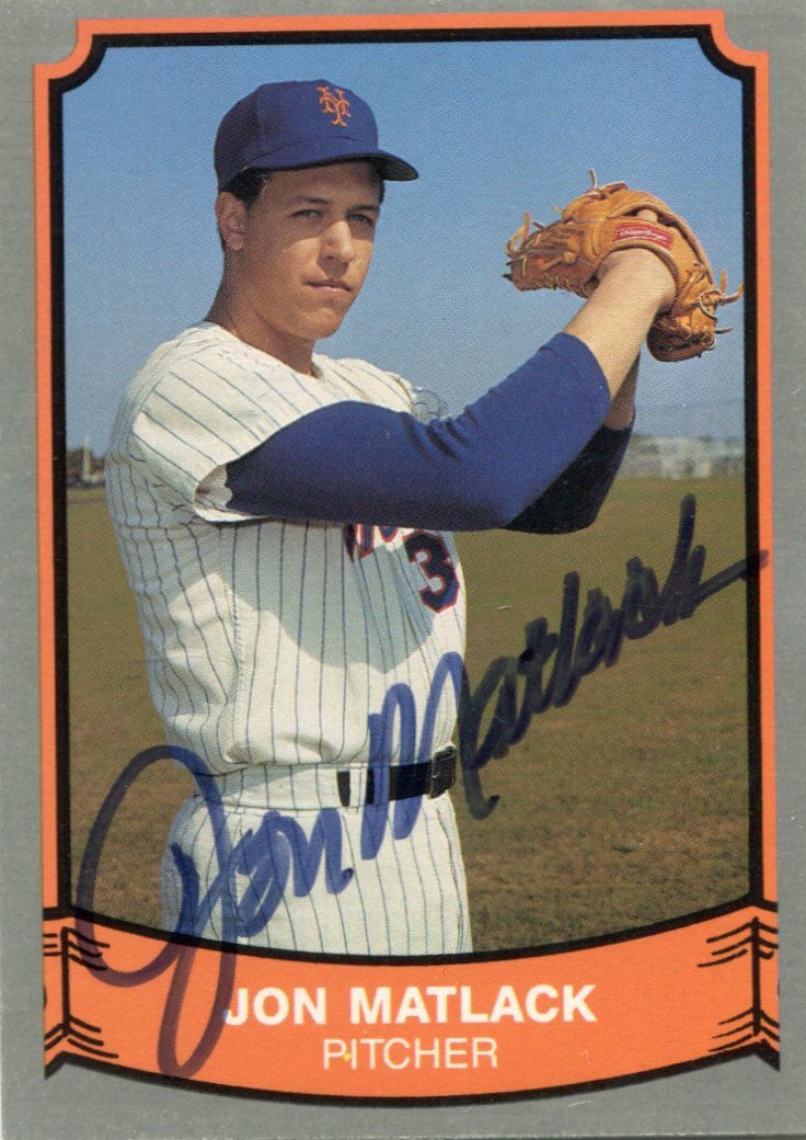 1989 Pacific - JON MATLACK - Hand Signed Autograph - NEW YORK METS | eBay