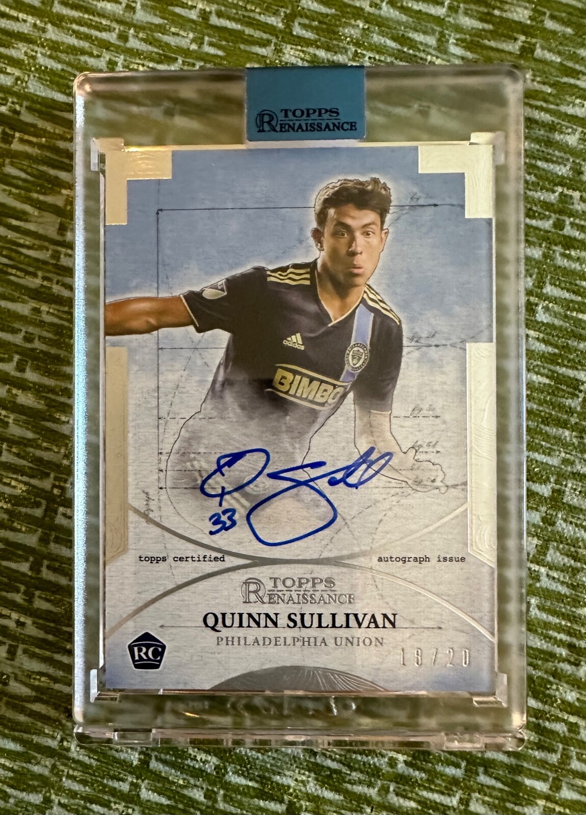 2022 TOPPS RENAISSANCE MLS QUINN SULLIVAN ENGRAVEMENT ROOKIE AUTO RC ...