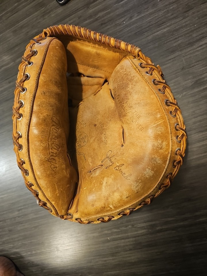 Johnny Bench Rawlings Baseball Glove Wing Tip | eBay