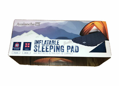 Avalanche Ultralight Inflatable Sleeping Bag Pad Camping w/ Waterproof ...