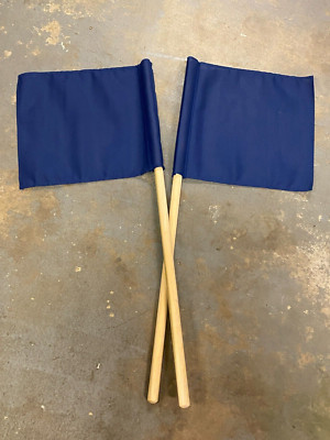Set of 2, New Blue Railroad Signal Flags - NSN # 8345-00-281-6950 | eBay