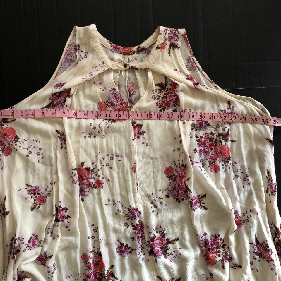 Free People Tree Swing Tunic Dress Sleeveless Top Womens Size Small ...