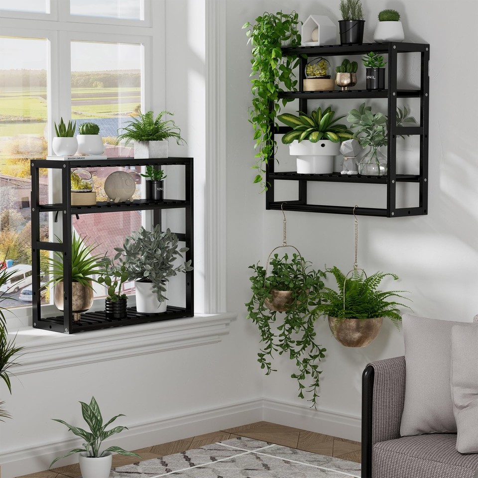 Towel Rack Bathroom Storage Shelves Over The Toilet with Bar 100% ...