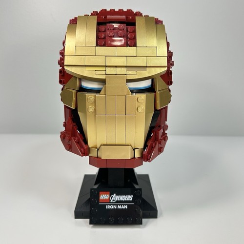 Lego Avengers Marvel 76165 Iron Man Helmet / Head Assembled Excellent ...