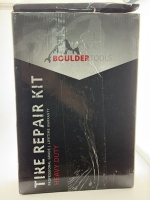Boulder Tools Tire Repair Kit - Heavy Duty Plug Kit for Cars, Trucks ...